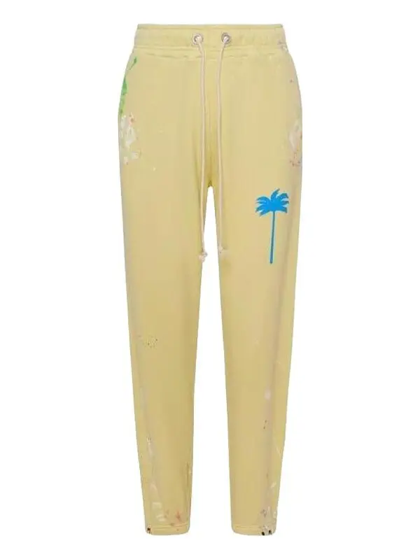 Palm Angels Palm Tree Print Track Pants - Nude