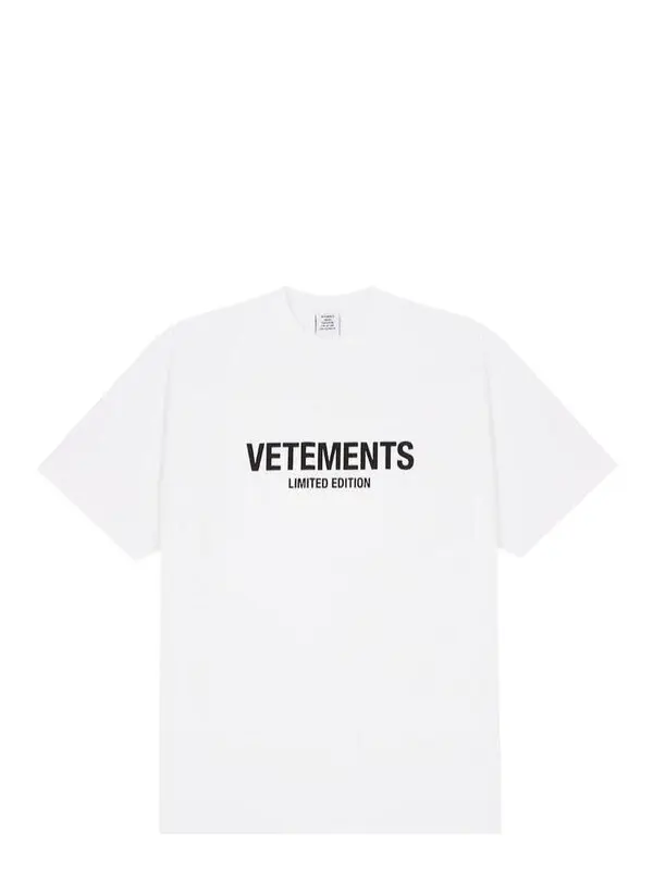 Vetements Limited Edition Jersey T-shirt - White