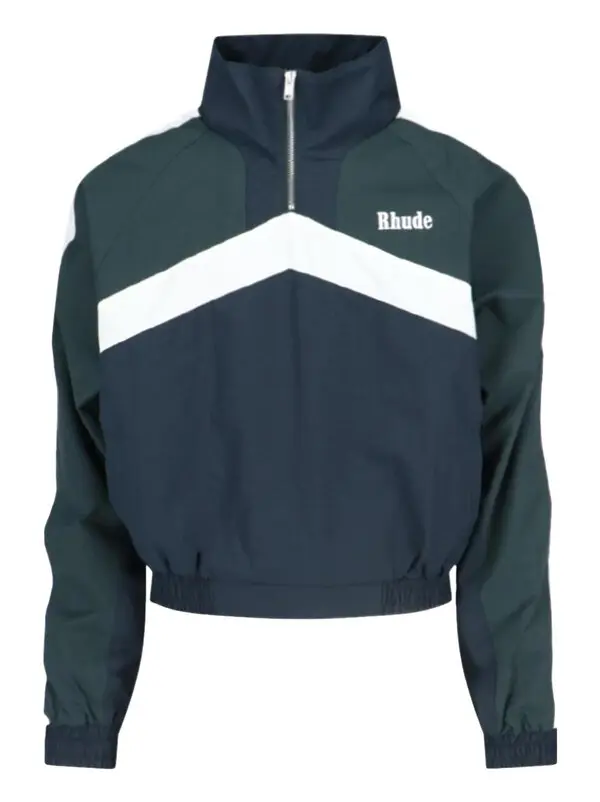 Rhude Chevron Windbreaker Jacket - Black
