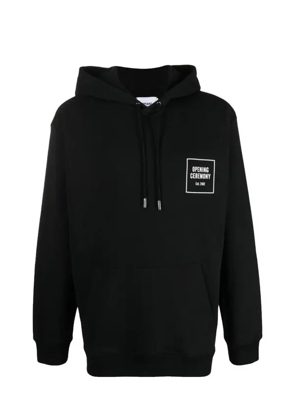 Opening Ceremony Graphic Print Hoodie - Black