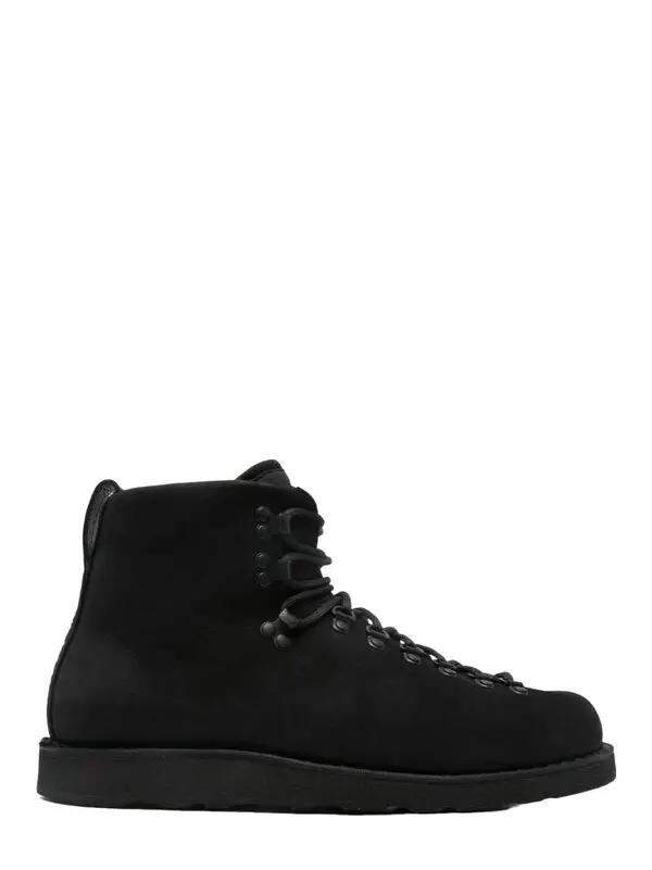 Stone Island Lace-up Ankle Boots - Black