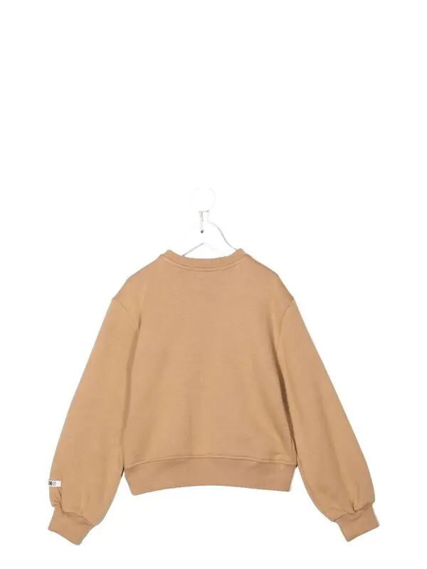 MSGM Chest Logo Print Sweatshirt - Nude