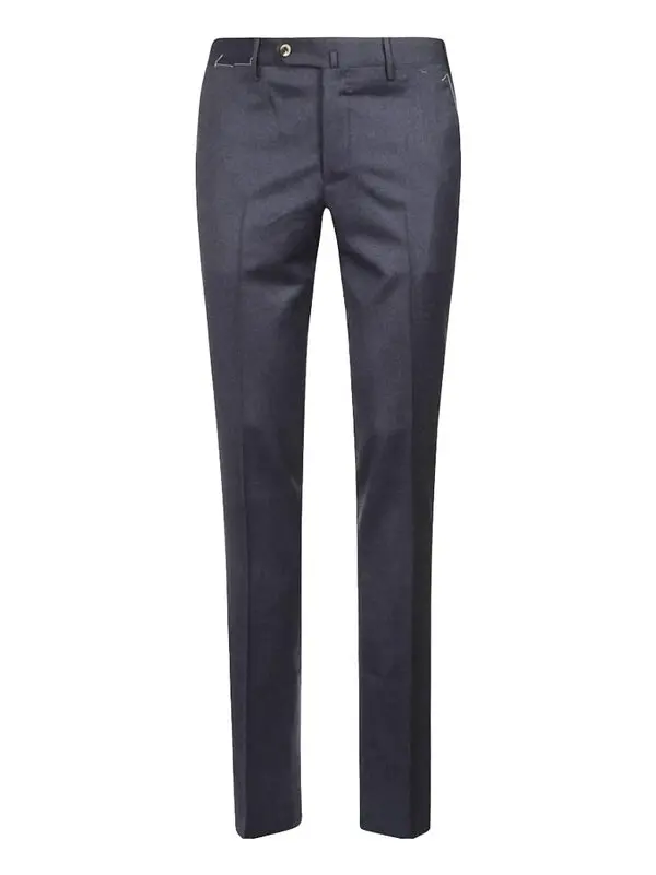 PT TORINO Straight Leg Tailored Trousers - Black