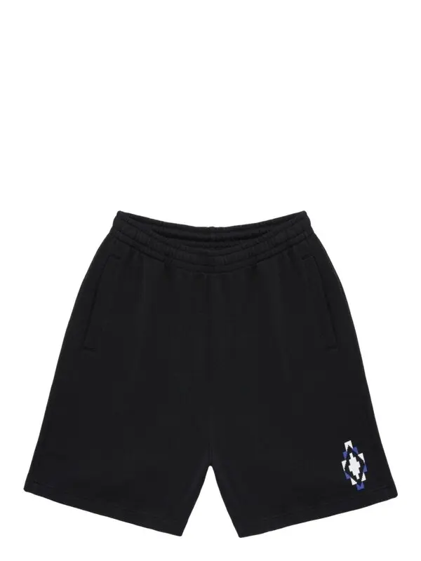 MARCELO BURLON COUNTY OF MILAN Logo Printed Shorts - Black