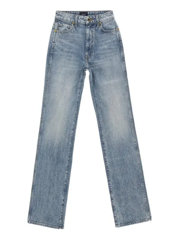 Khaite Danielle Straight Leg Jeans - Light Blue