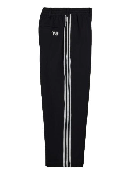 Y3 Logo Printed 3-stripes Pants - Black