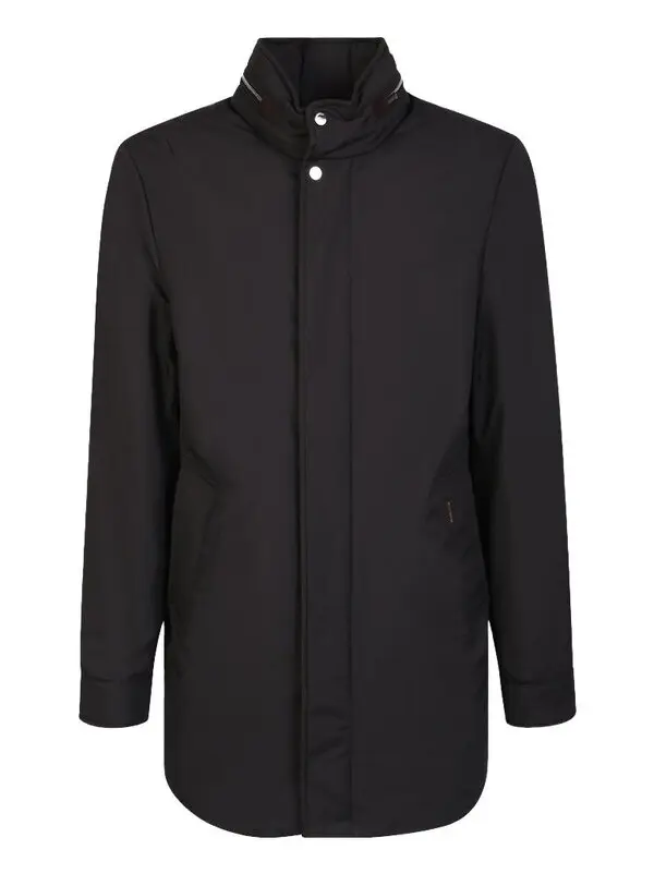 MOORER Long-sleeved Quilted Down Jacket - Black