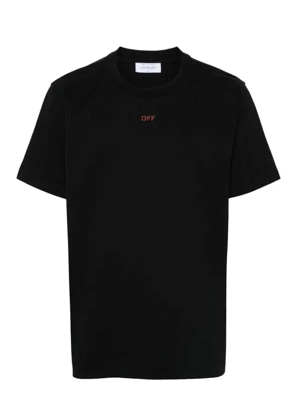 Off-White Crewneck Short-sleeved T-shirt - Black
