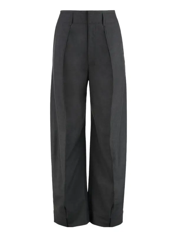 LEMAIRE Pressed Crease Curved-leg Trousers - No