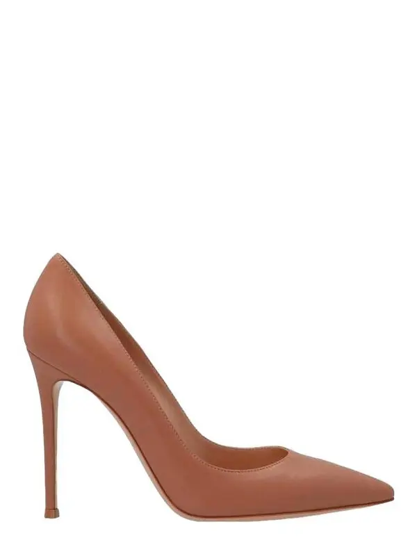 GIANVITO ROSSI Logo High Heel Pumps - Brown