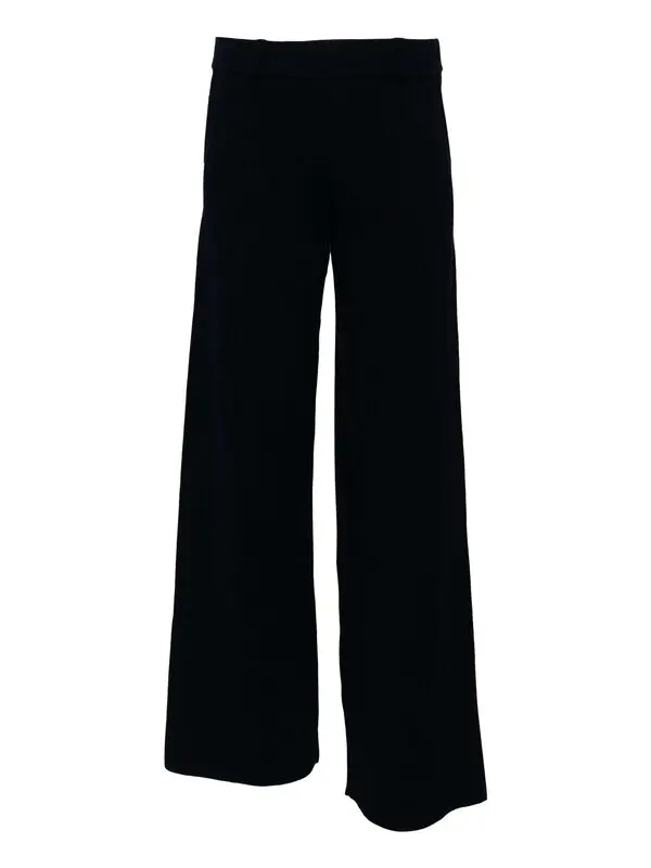 Staud Waistband Loop Casual Pants - Navy Blue