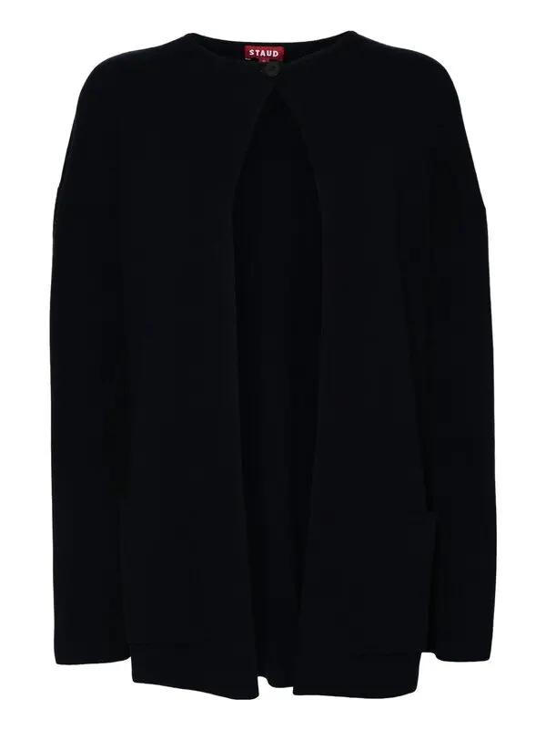 Staud Long-sleeved Cardigan - Navy Blue