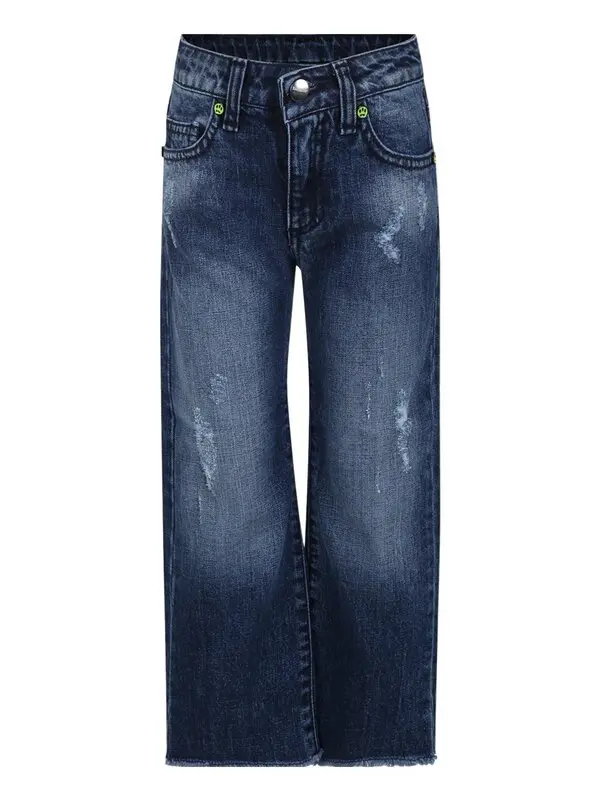 BARROW Straight-leg Ripped Jeans - Blue