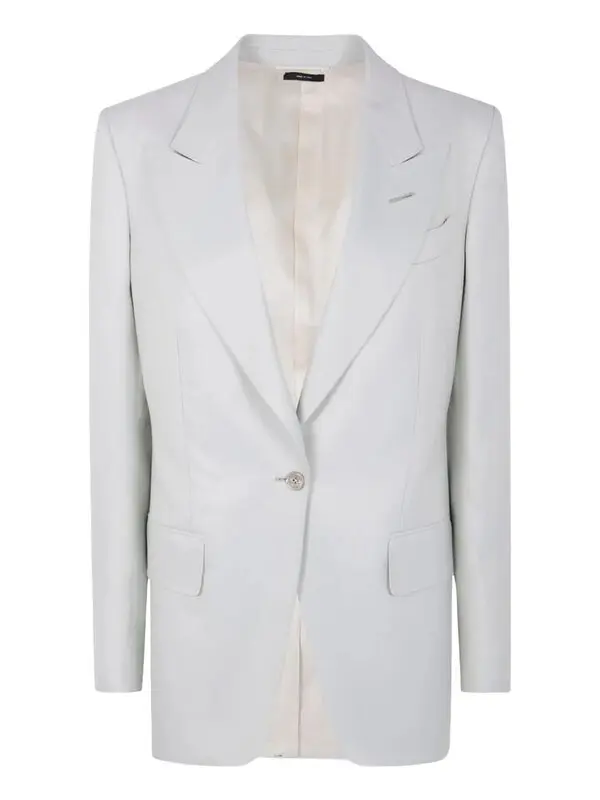 TOM FORD Single Breasted Jacket - Mintgrey