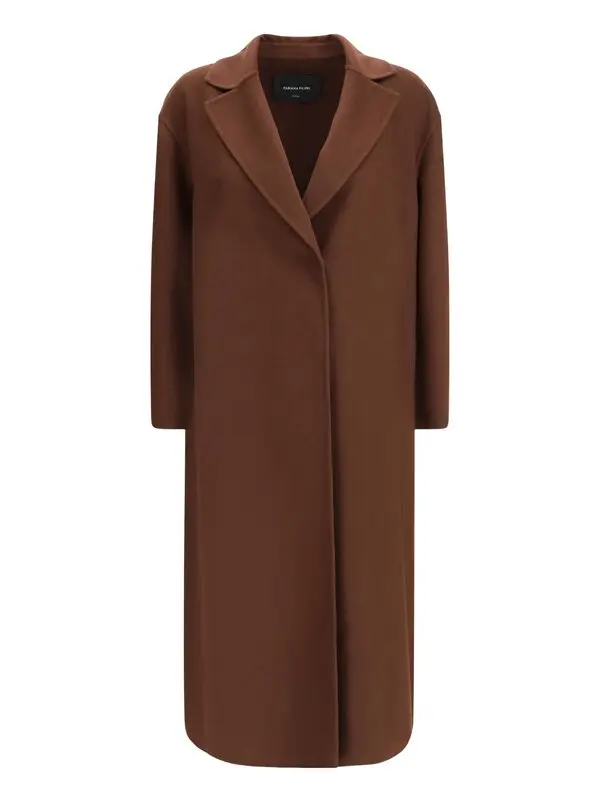 Fabiana Filippi Notched Lapel Coat - Brown