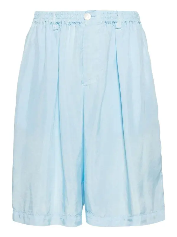 Marni Straight-leg Bermuda Shorts - Sky-blue