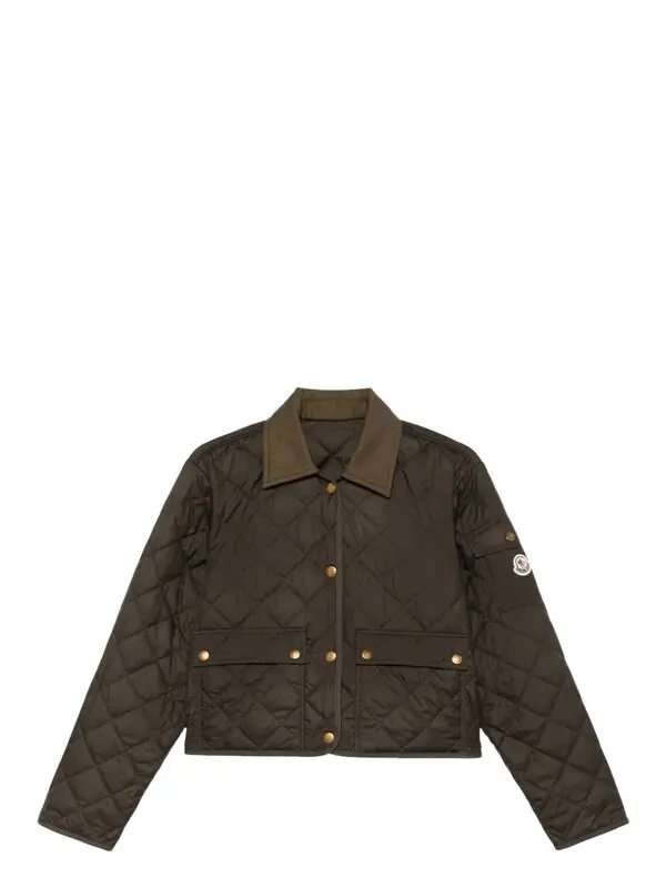Moncler Quilted Long Sleeve Jacket - Black