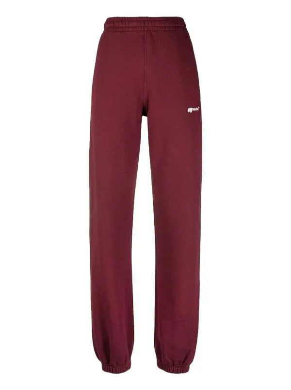 Off-White Logo Sweatpants - Red