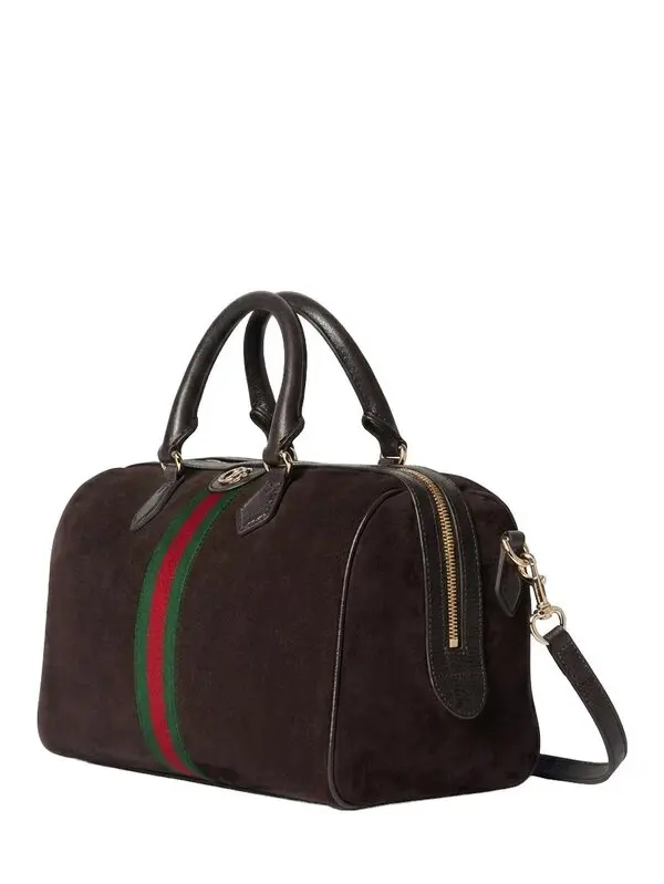 Gucci Ophidia Large Boston Bag - Dark Brown