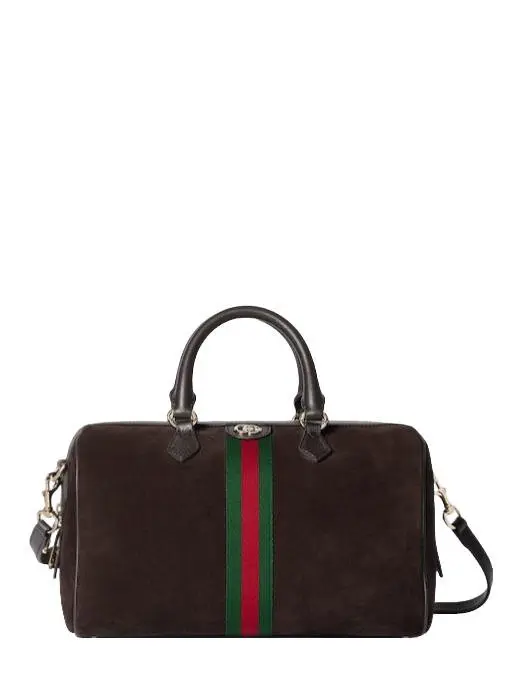 Gucci Ophidia Large Boston Bag - Dark Brown