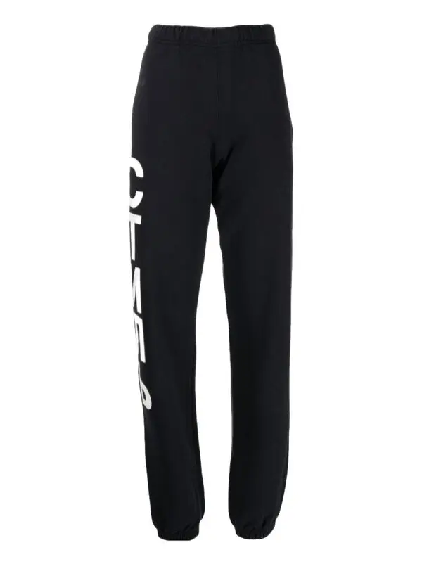 Heron Preston Elastic Sweatpants With Side Logo - Black