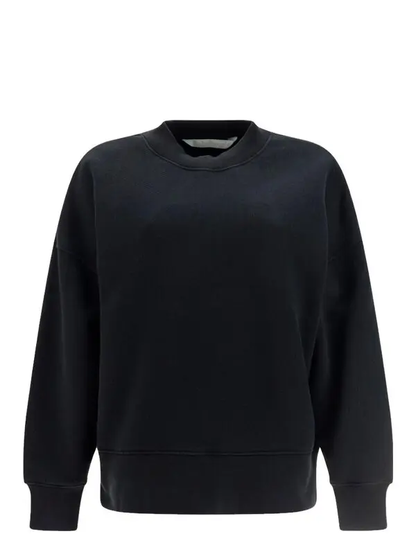 Palm Angels Logo Print Long Sleeve Top - Black