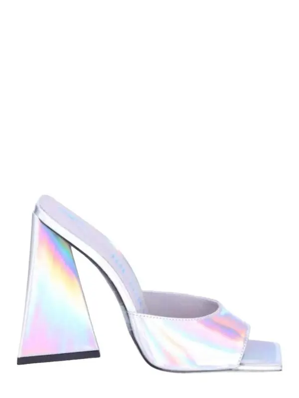 Attico Devon Square Toe Slip-on Mules - White