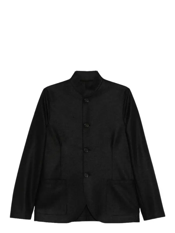 Harris Wharf London Stand Collar Jacket - Black