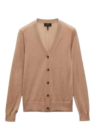Rag & Bone Long Sleeve Cardigan - Camel