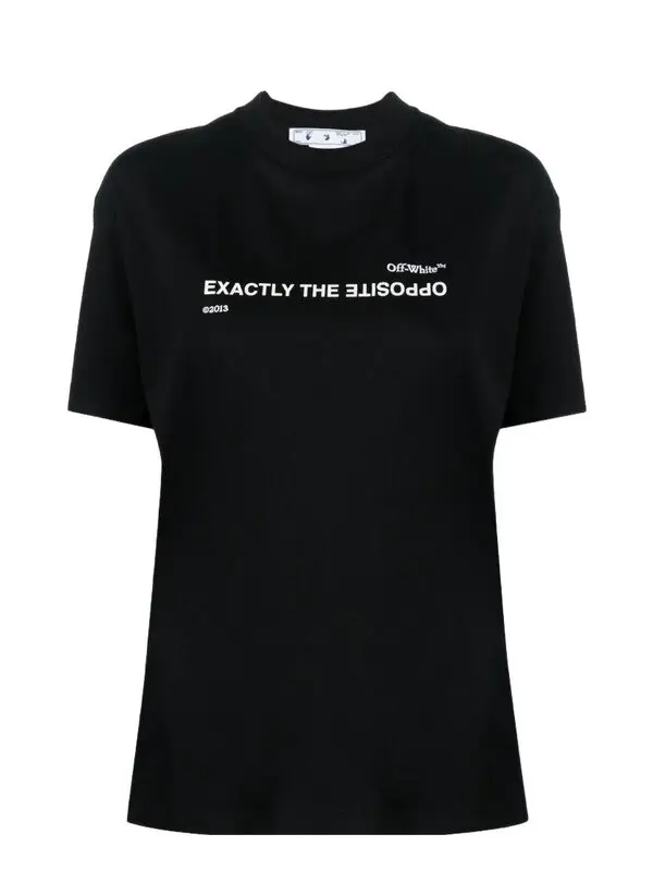 Off-White Printed Crewneck T-shirt - Black