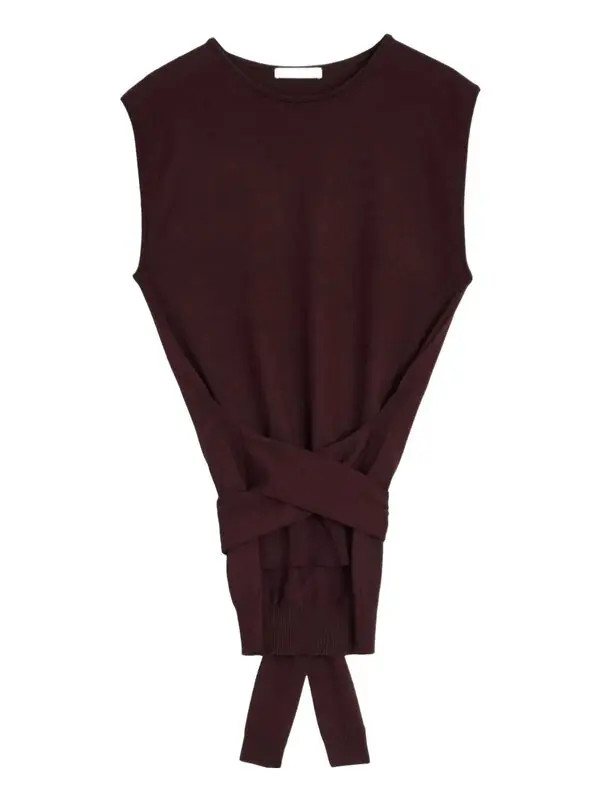 LEMAIRE Tie Waist Jumper - Black