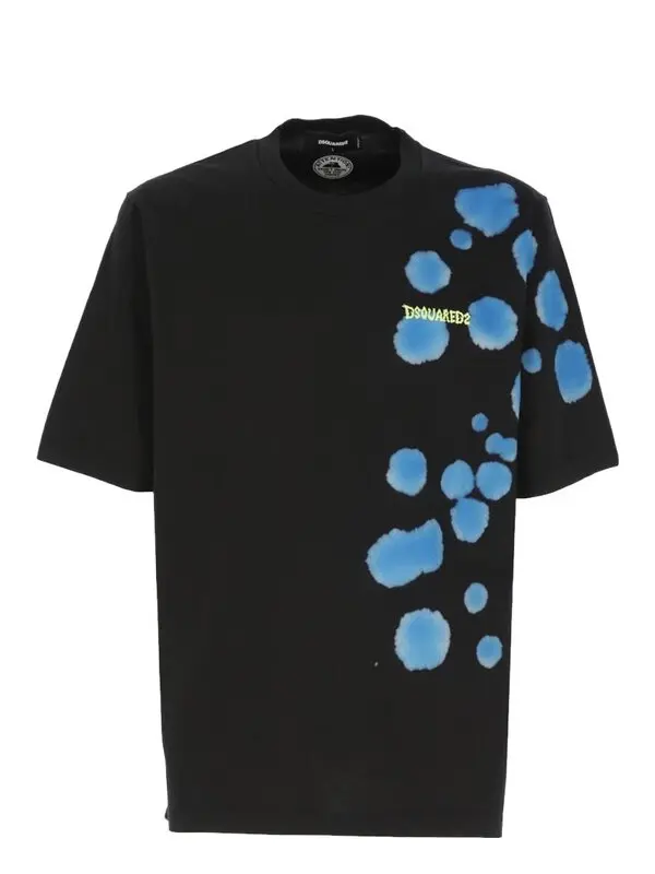 Dsquared2 Logo Printed Crewneck T-shirt - Black