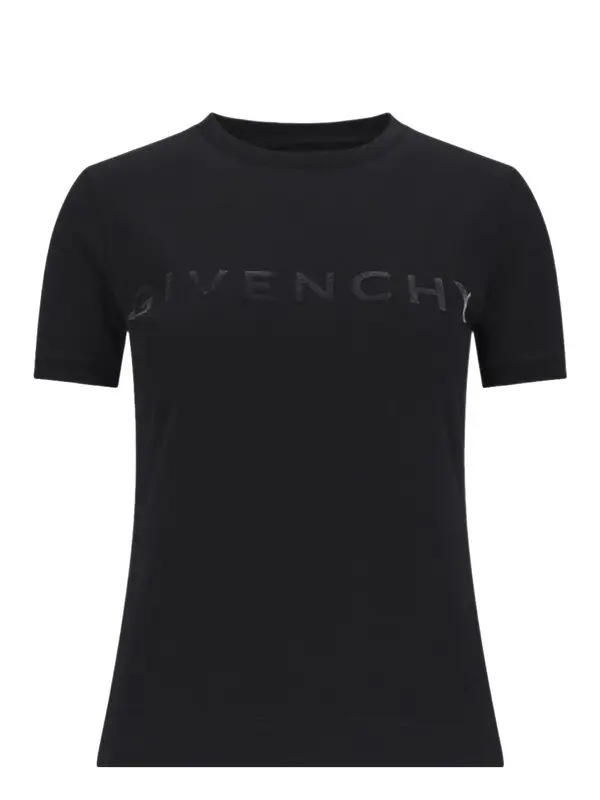 Givenchy Logo Printed Crewneck T-shirt - Black