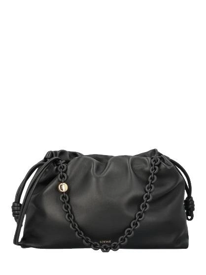 Loewe Flamenco Drawstring Purse Bag - Black