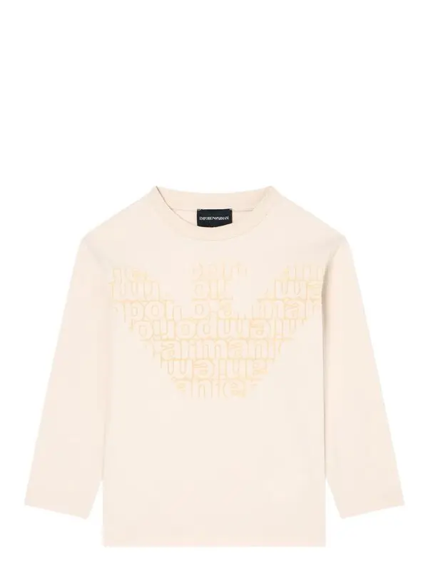 Emporio Armani Eagle Logo Long-sleeve T-shirt - Light Brown