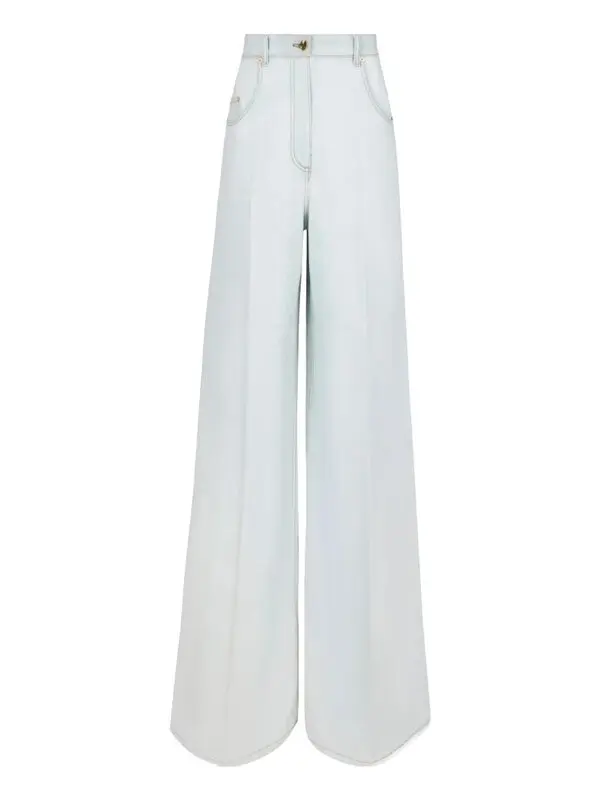 Nina Ricci High-waisted Flared Jeans - Light Blue
