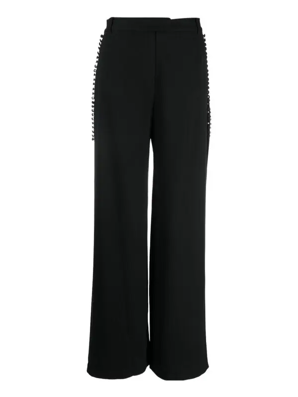 Simkhai Blossom Pleated Tailored Trousers - Black