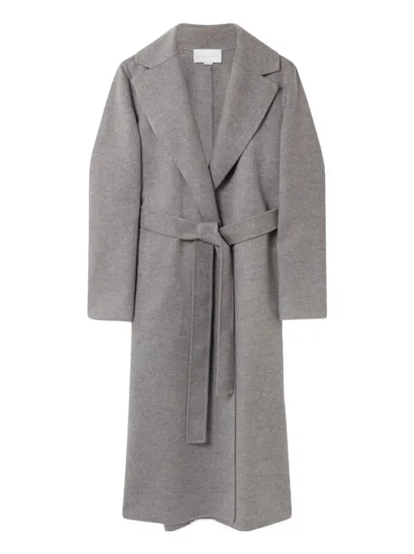 Stella McCartney Double-faced Belted Coat - Gray