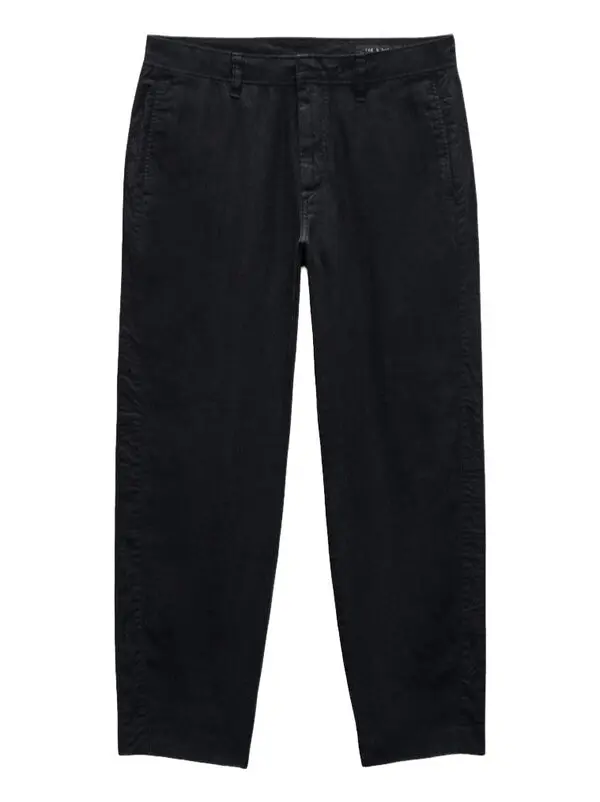 Rag & Bone Tapered Linen Trousers - Black
