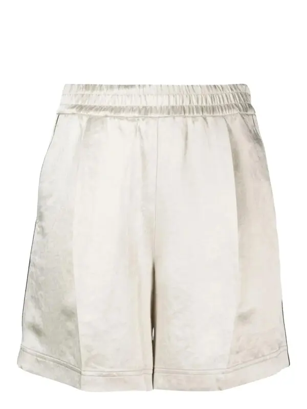 Helmut Lang Straight-cut Crinkled Shorts - White