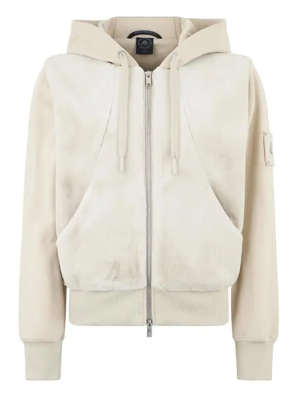 Moose Knuckles Panelled Hooded Jacket - Alabaster Color