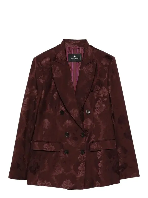 Etro Double-breasted Jacket - Brown