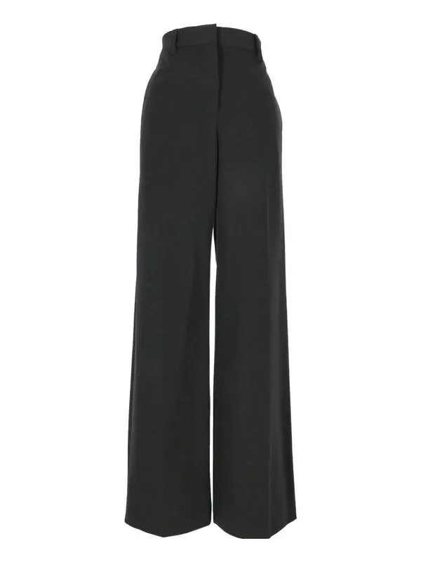 Brunello Cucinelli Wide Leg Trousers - Charcoal-grey