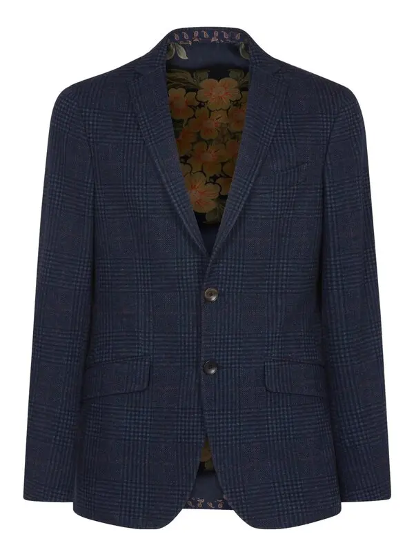 Etro Single Breasted Jacket - Blue