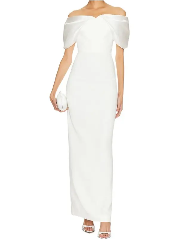 Solace Dakota Off-shoulder Maxi Dress - Cream