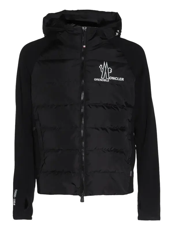 Moncler Logo Hooded Jacket - Black