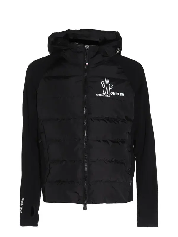 Moncler Logo Hooded Jacket - Black