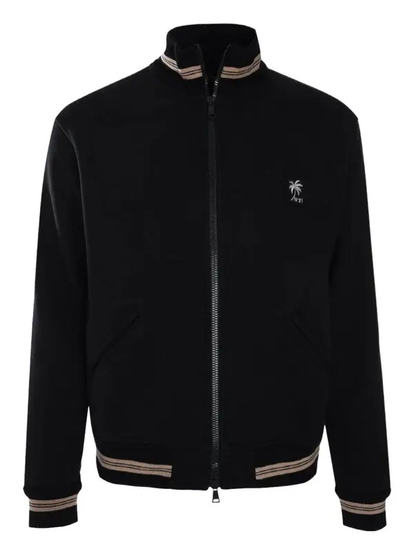 N.21 Zip-up Sweatshirt With Logo - Black