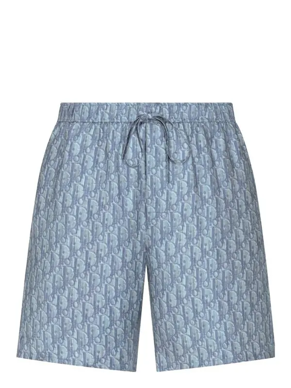 Dior Oblique Monogram Shorts - Blue