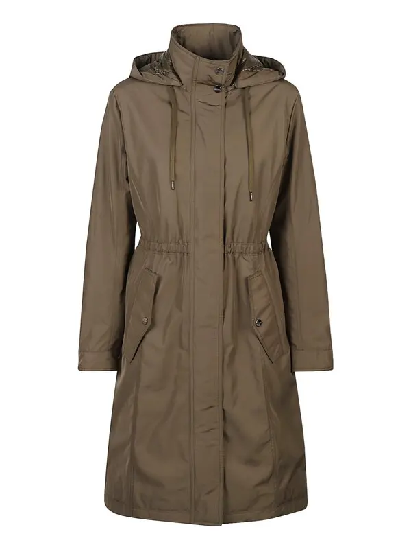 Herno Hooded Drawstring Coat - Brown